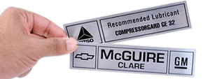 Metal Labels | Quick Delivery & Free Shipping