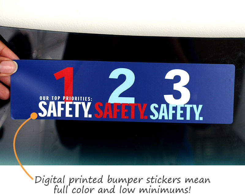 Bumper Stickers | Safety Bumper Stickers | Custom Bumper Stickers